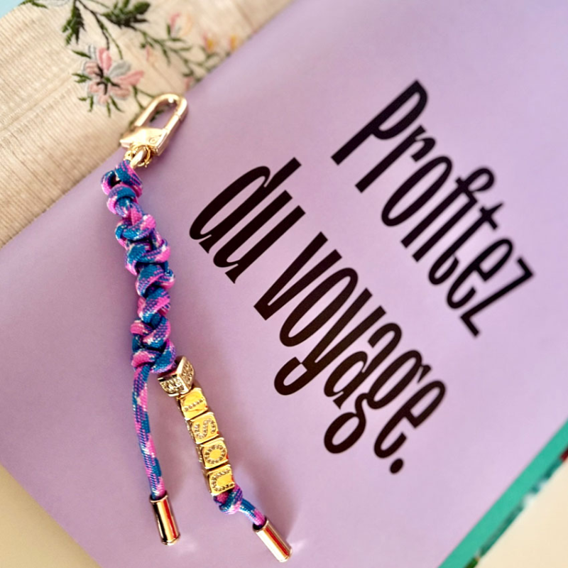 Braided Bisou bag charm - Maud Fourier Paris